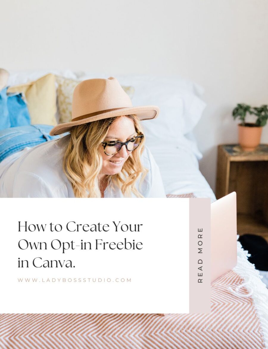 How to Create Your Own Opt-in Freebie in Canva - Lady Boss Studio Inc.
