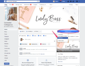 Facebook Business Page Call to Action Button - Lady Boss Studio Inc.